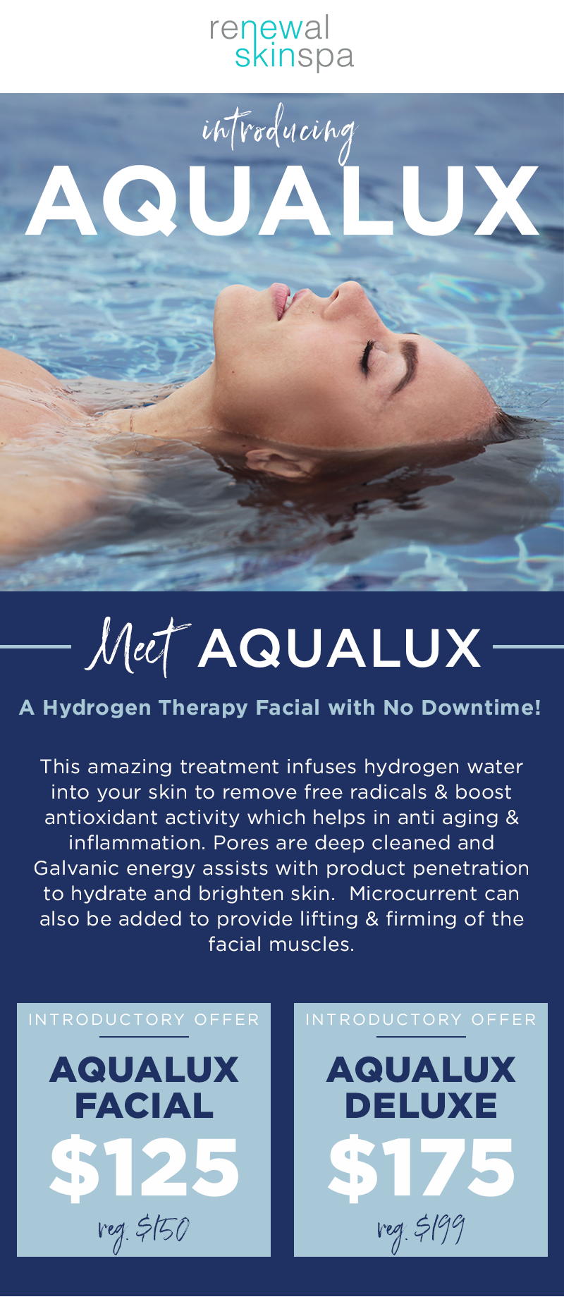 August Specials – Header – Renewal Skin Spa